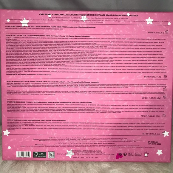 Sheglam | Makeup | Care Bears X Sheglam Makeup Set With Pr Box Makes ...